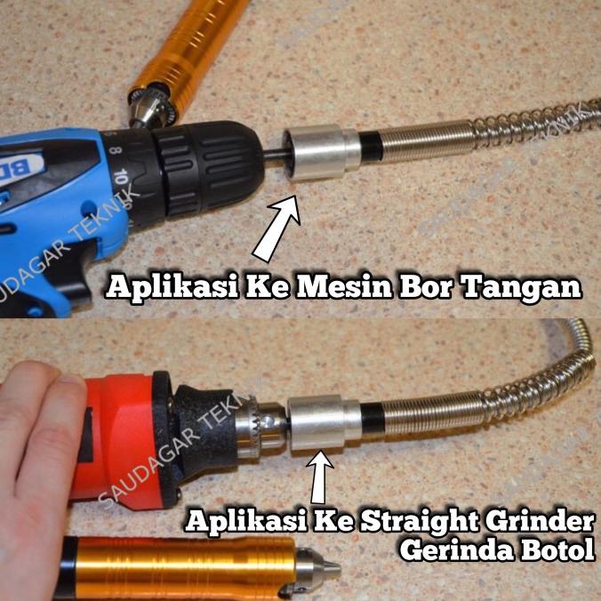 Jual Adaptor Bor Tuner Flexible Shaft Gagang Bor Gantung Foredom ...