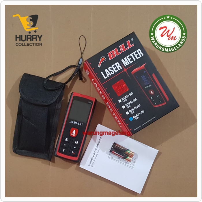 Jual BULL BLLM 01 100 ALAT UKUR METERAN DIGITAL LASER DISTANCE METER ...
