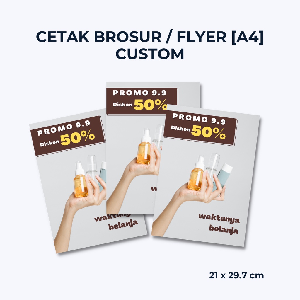 Jual [A4] Cetak Brosur / Pamflet / Flyer Custom Desain Murah Fullcolor | Shopee Indonesia