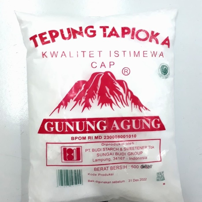Jual hbt204tt Tepung Tapioka Cap Gunung Agung 500Gr Da01D100 | Shopee ...