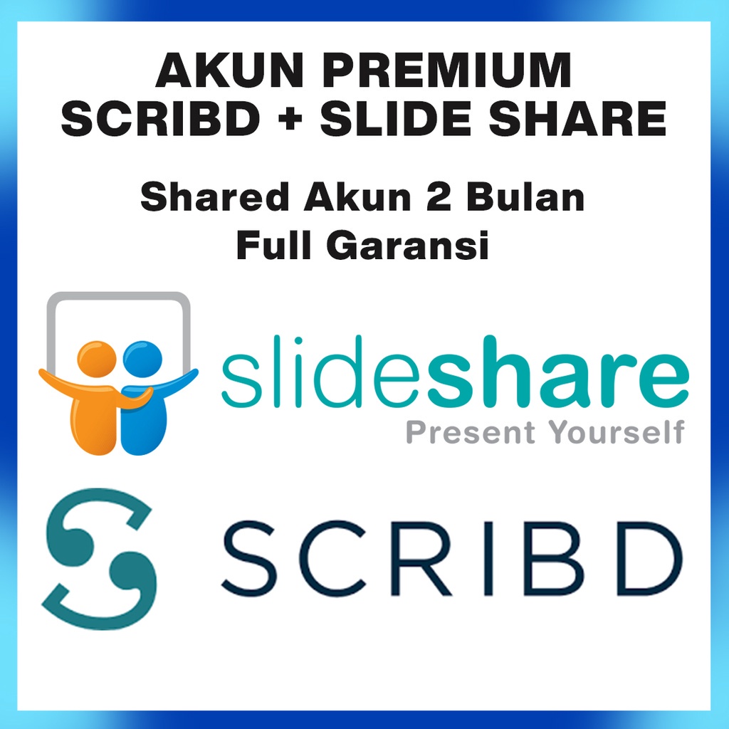 Jual Akun Premium Scribd+Slideshare Shared 2 Bulan Full Garansi | Shopee Indonesia