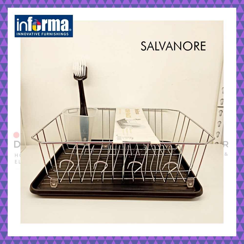 Jual INFORMA - SALVADORE SALVANORE RAK CUCIAN PIRING DISH RACK WITH ...