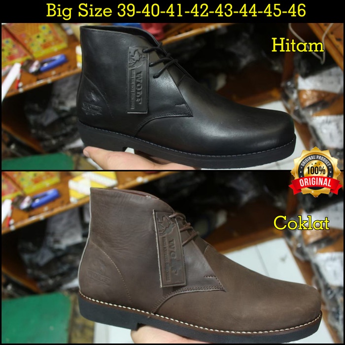 Jual SEPATU BOOT PRIA BIG SIZE JUMBO UKURAN BESAR 44 45 46 WOLF ...