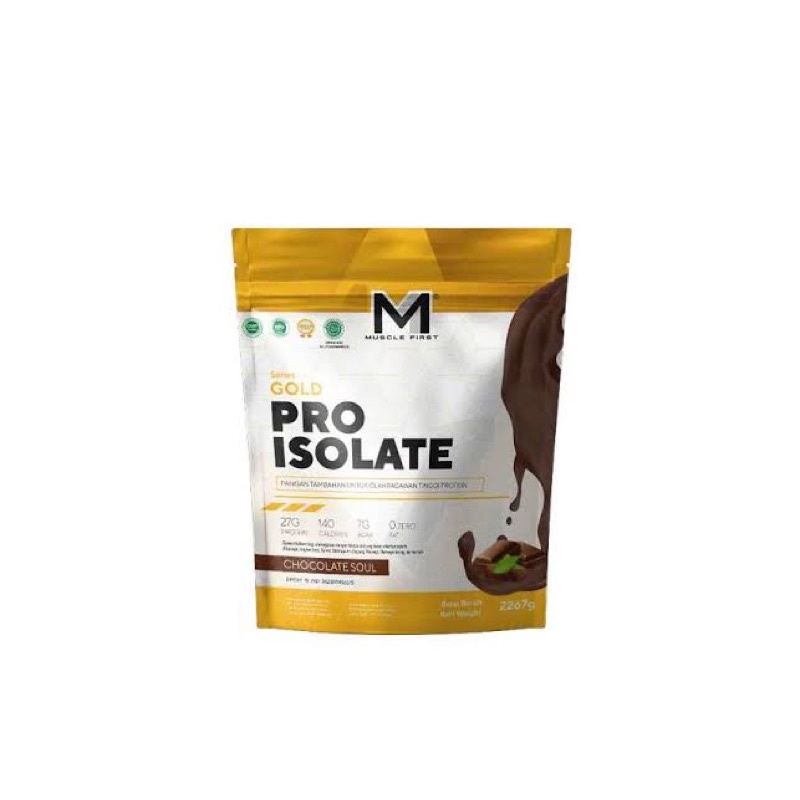 Jual Muscle First Gold Pro Isolate 100% WPI Whey Protein Isolate 2lbs ...