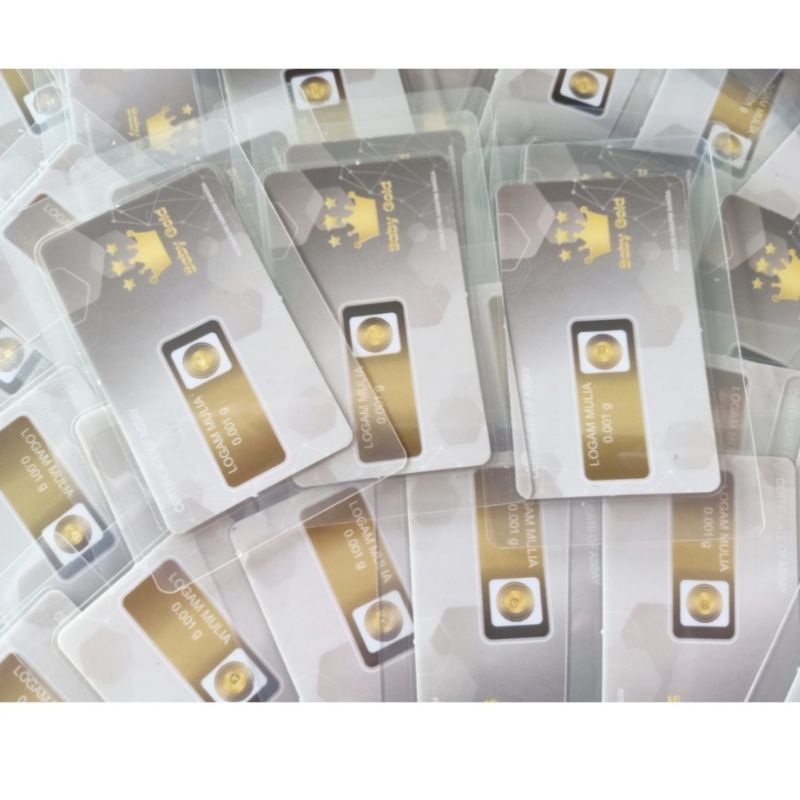 Jual hadiah gratis mini gold logam mulia murni asli | Shopee Indonesia