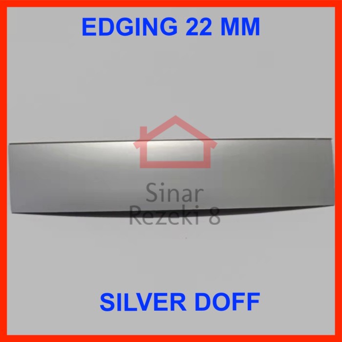 Jual Edging HPL Silver Doff Lebar 22 mm Tebal 1 mm / taco PVC Pinggir ...