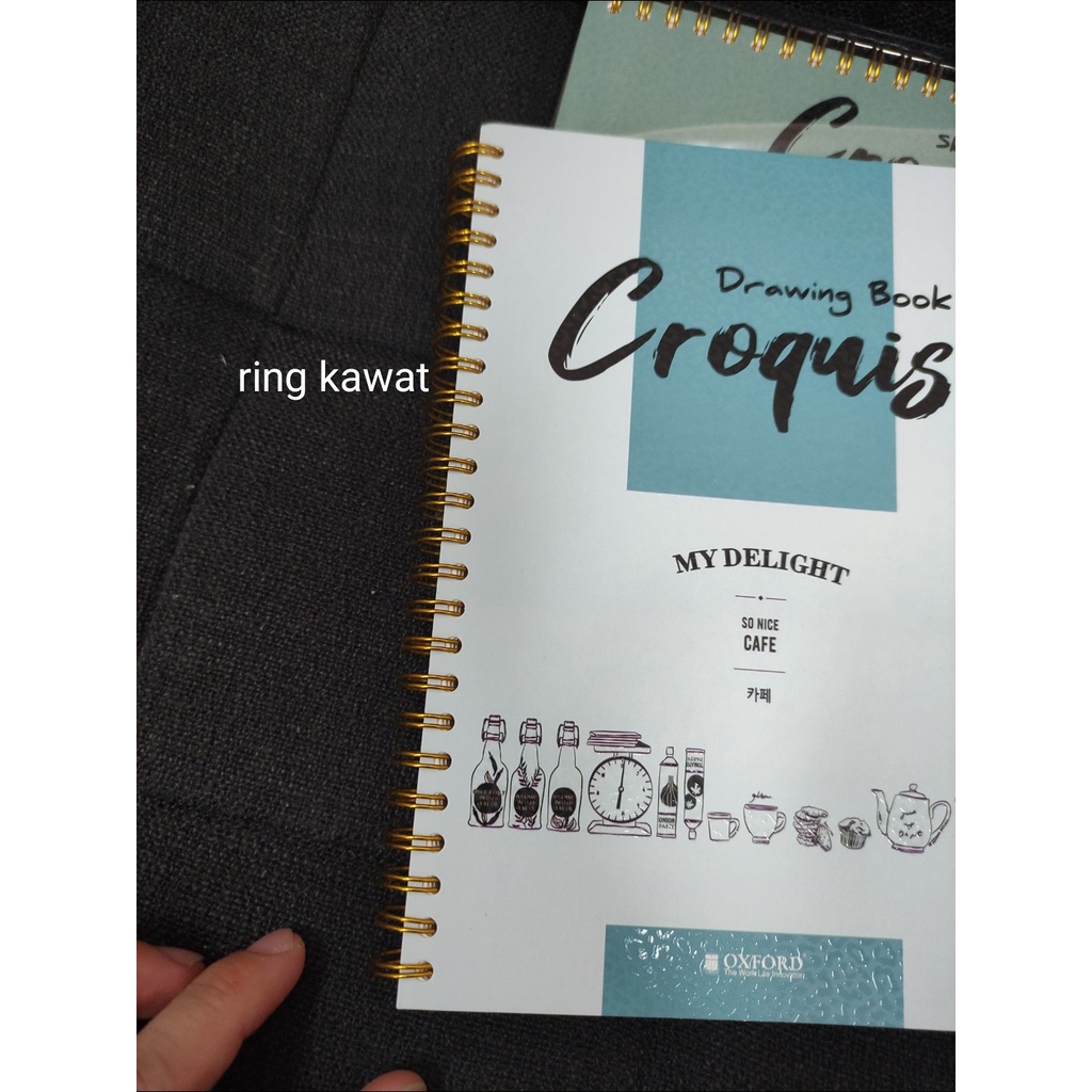 Jual RK oxford a5 ring kawat croquis scetch book a5 50 lembar paper ...