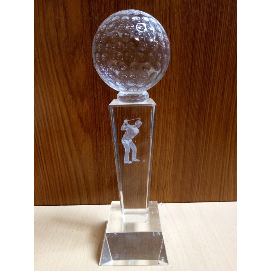 Jual P25 Plakat kristal / Trophy Crystal kaca / Piala Golf / Piala ...