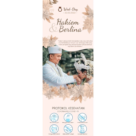Jual WEDDING BANNER CETAK SPANDUK NIKAH BANER PERKAWINAN FREE DESIGN ...