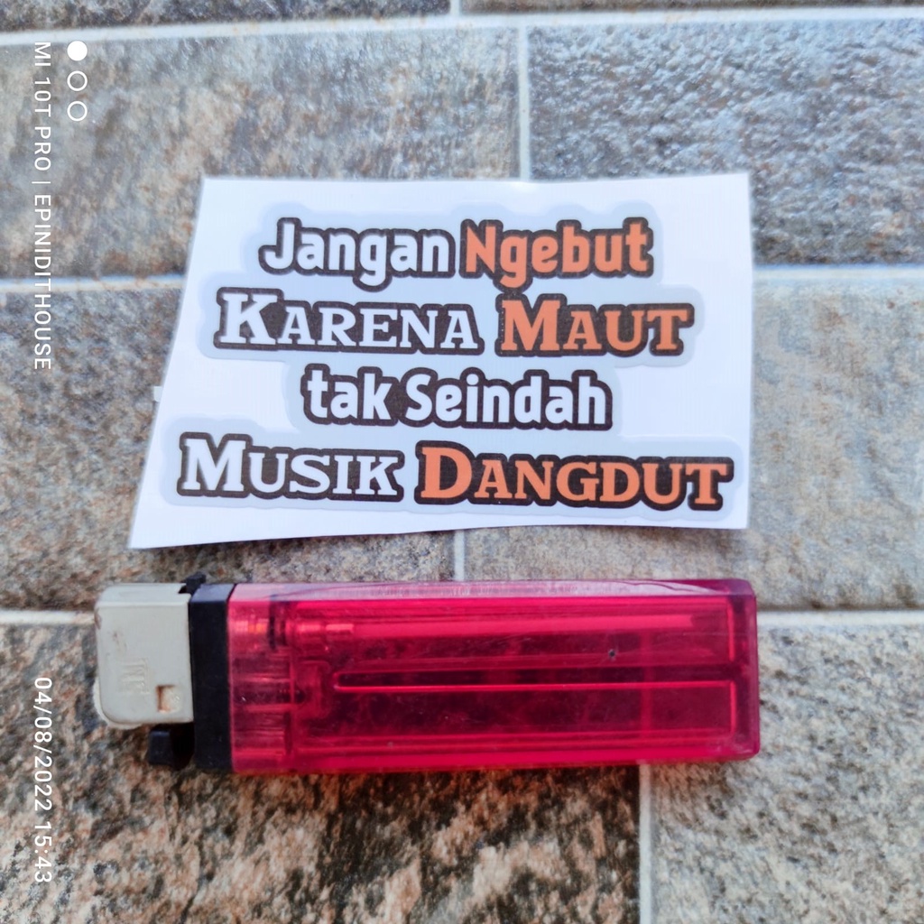 Jual Stiker Kata Quote Lucu Jangan Ngebut Humor Vinyl Motor Laptop Buku HP | Shopee Indonesia