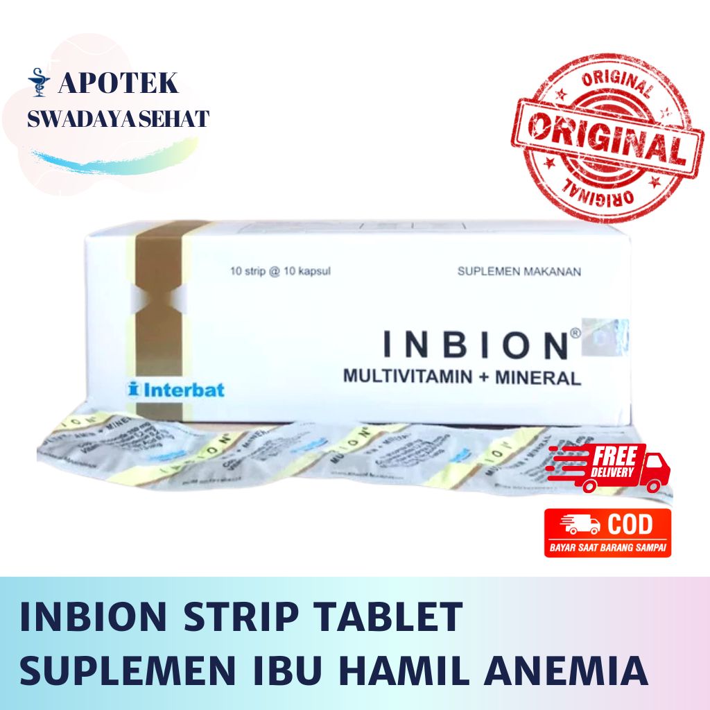 Jual INBION Strip Tablet - Multivitamin Mineral Ibu Hamil Anemia ...
