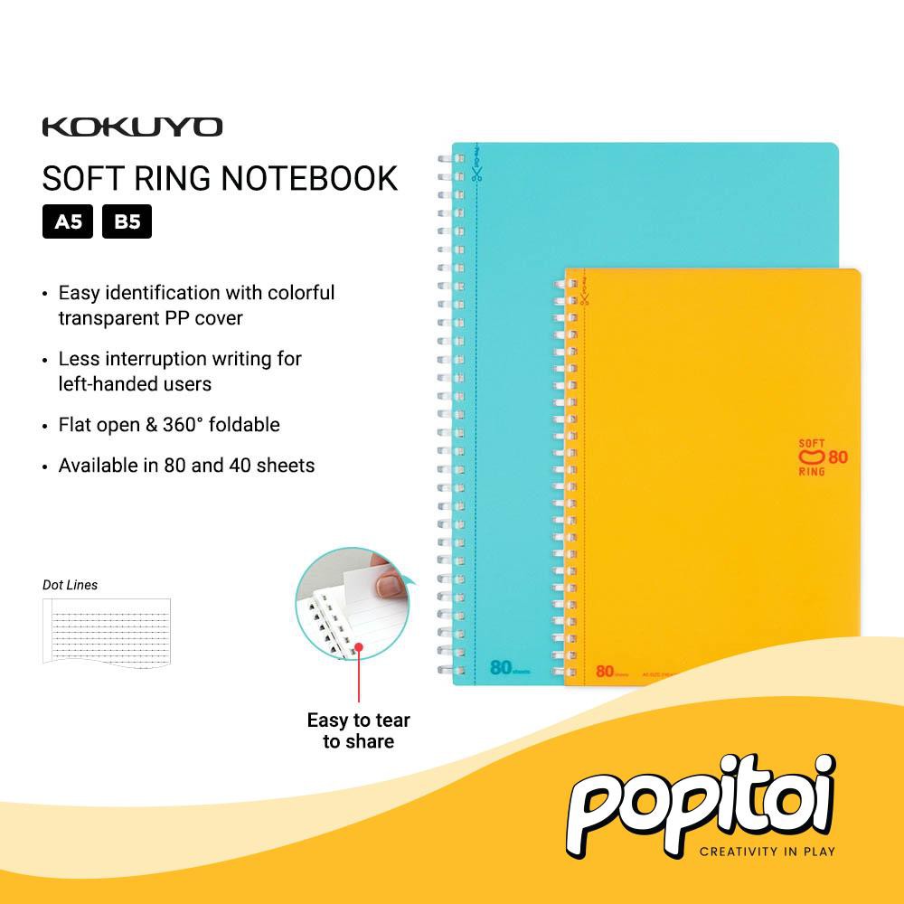 Jual KOKUYO Soft Ring Notebook Kraft PP Series A5 Buku Tulis Spiral ...