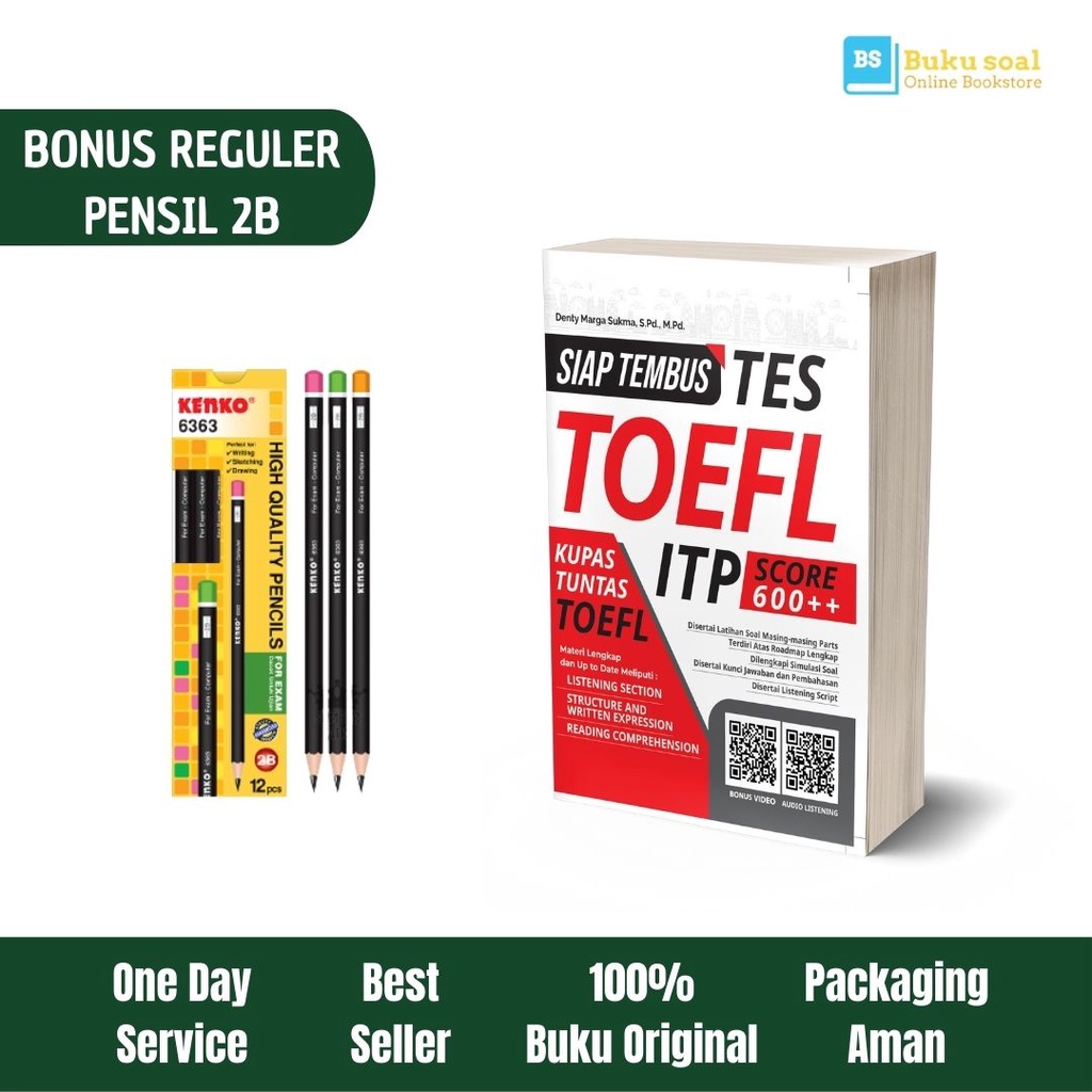 Jual BUKU TOEFL ITP - SIAP TEMBUS TES TOEFL ITP SCORE 600++ / KUPAS ... Jual BUKU TOEFL ITP - SIAP TEMBUS TES TOEFL ITP SCORE 600++ / KUPAS ...