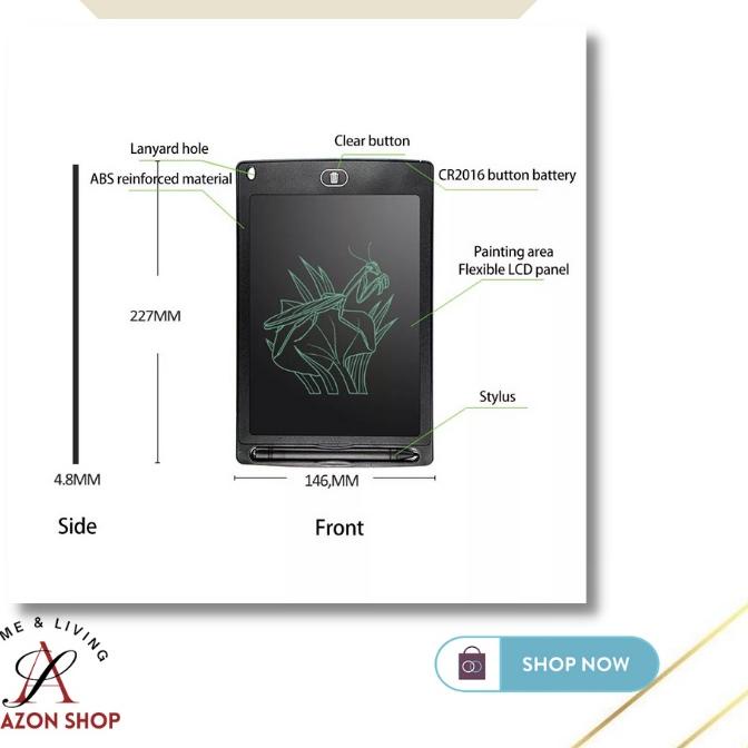 Jual (LC) LCD PAPAN TULIS / Papan Tulis Gambar Anak Writing Tablet 8.5 ...