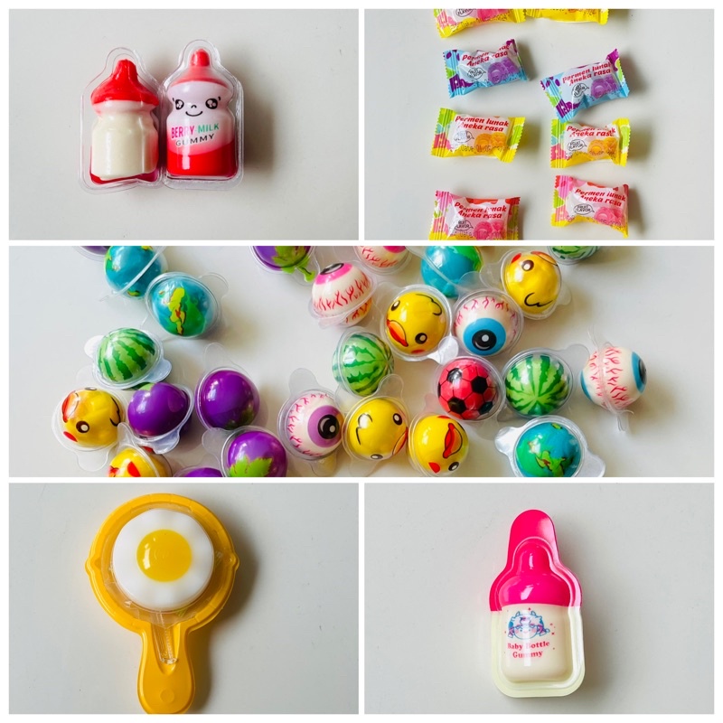 Jual Permen Lunak bulat / Jelly pudding Viral TROLLI ECERAN per piece ...
