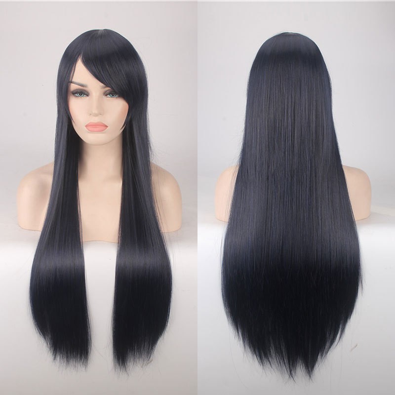 Jual K026 wig base lurus 80 cm wanita cosplay rambut palsu daily lolita ...