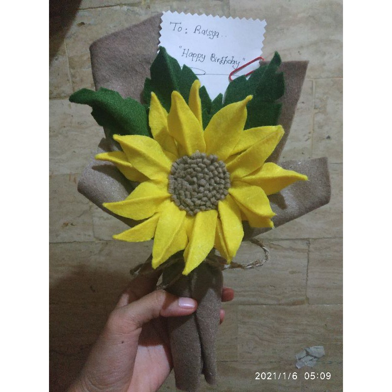 Jual mini bucket bunga matahari / sun flower satuan | Shopee Indonesia