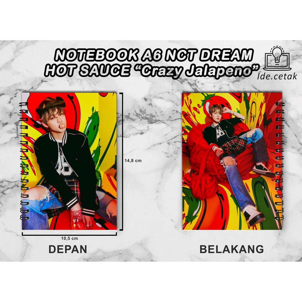 Jual Notebook NCT DREAM A6 Unofficial / Buku Catatan A6 / Notes Kpop ...