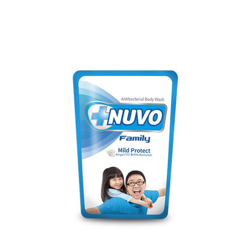 Jual Nuvo Family Sabun Mandi Cair Biru Mild Protect Pouch 250 ml | Shopee Indonesia
