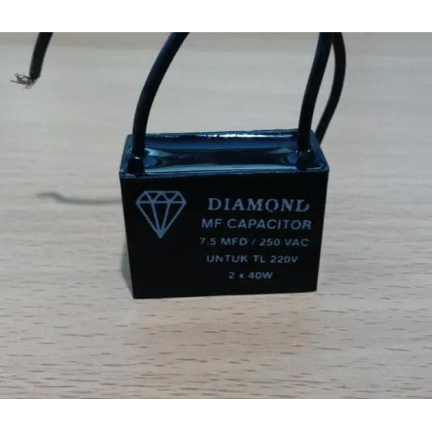 Jual Diamond MF Capacitor / Kapasitor 7.5 MFD / 250 VAC Untuk TTL 220 V ...