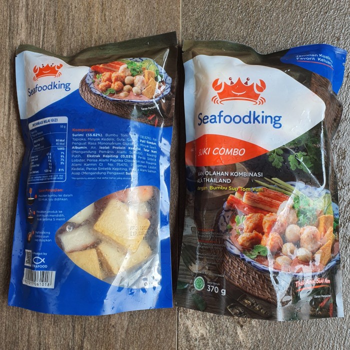 Jual SEAFOODKING SUKI COMBO ALA THAILAND + BUMBU SUP TOM YUM 370g ...