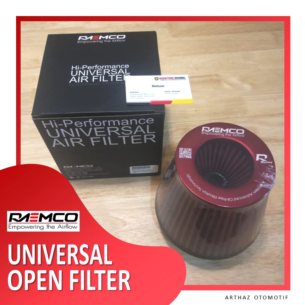 Jual Open Filter Racing Mobil Universal 4.0 Inch Raemco Original ...