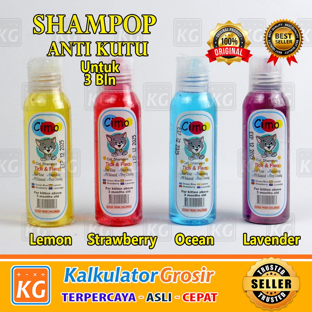 Jual Shampo Anti Kutu Kucing Untuk Kitten Cimo Tick & Flea Cat Shampoo ...