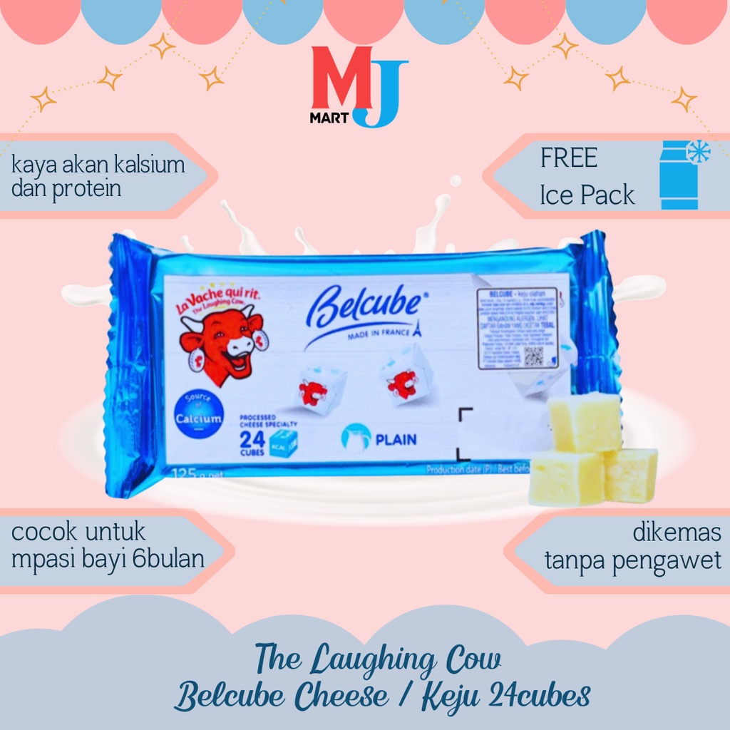 Jual Belcube Cheese The Laughing Cow / Keju Belcube Mpasi Bayi Cubes ...