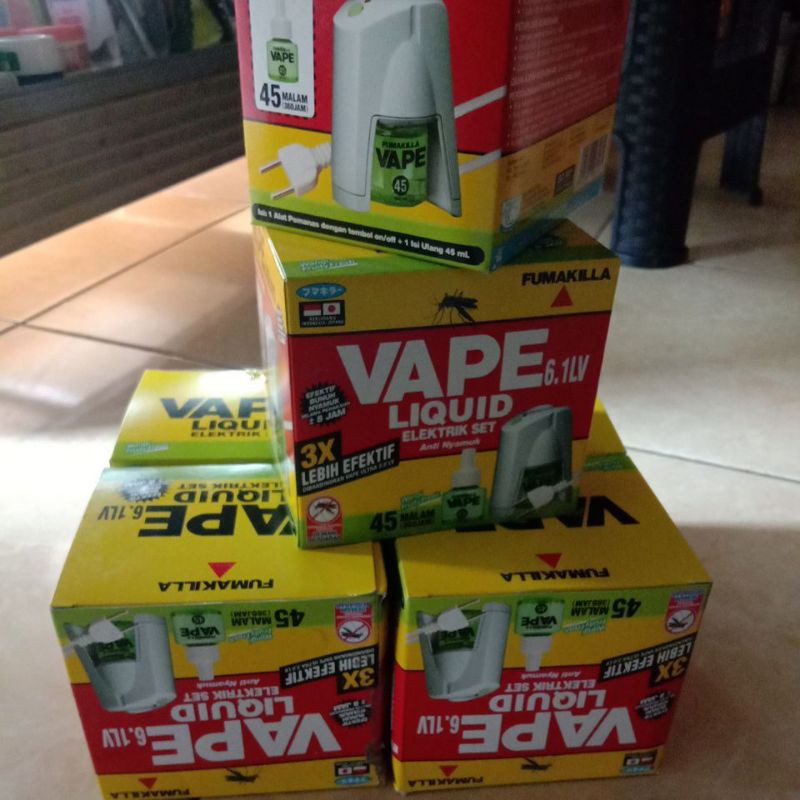 Jual vape 6,1LV liquid elektrik set anti nyamuk 45 malam 360 jam ...