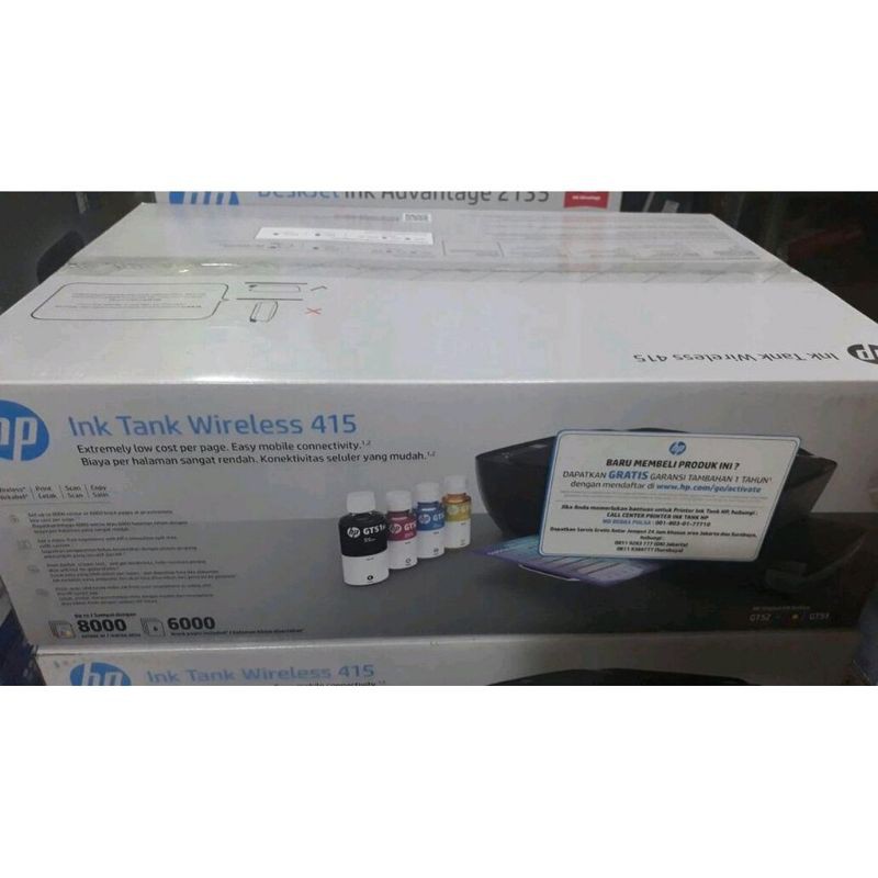 Jual Printer hp ink tank wireless 415 printer hp 415 print scan copy ...