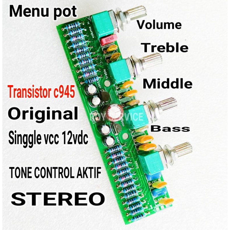 Jual Tone Control Stereo Lengkap Middle / Kit Tone Control Aktif Stereo ...