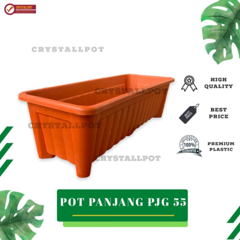 Jual POT BUNGA TANAMAN PANJANG PJG 55 HIGH WAY PANJANG 50CM - PJG 55 ...