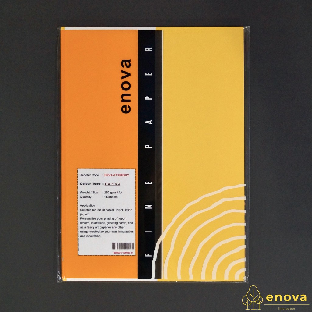 Jual Fancy Art Paper ENOVA | Topaz | A4 250GSM (Kuning) | Shopee Indonesia