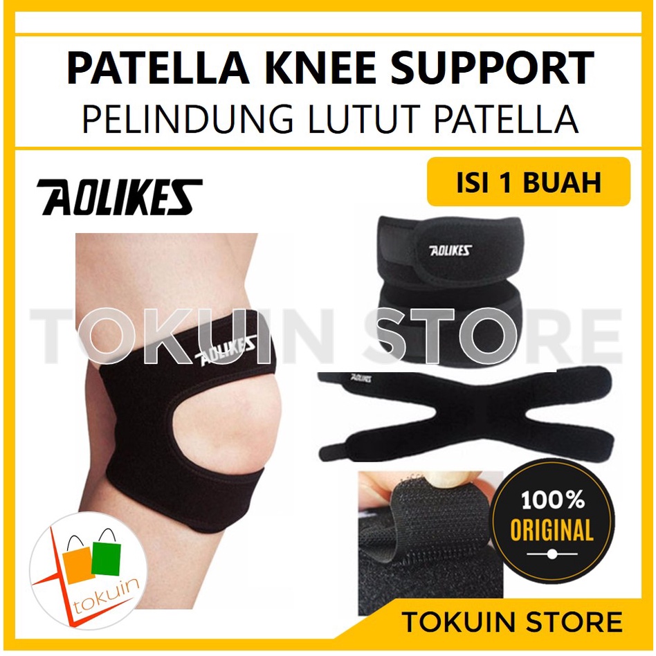 Jual Patella Band Knee Support Brace Deker Pelindung Lutut Kaki Aolikes | Shopee Indonesia