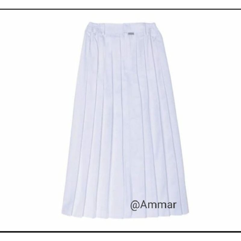 Jual SERAGAM SEKOLAH ROK Panjang Rempel lipat SMP/SMA/SMK/Kuliah/Pembina/Kerja Bahan Twist licin ...