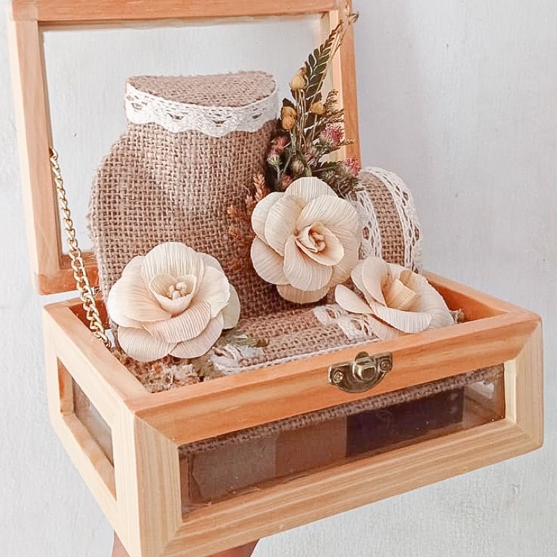 Jual Box Mahar Akrilik Perhiasan Rustic ( Ringbox Seserahan ) | Shopee ...
