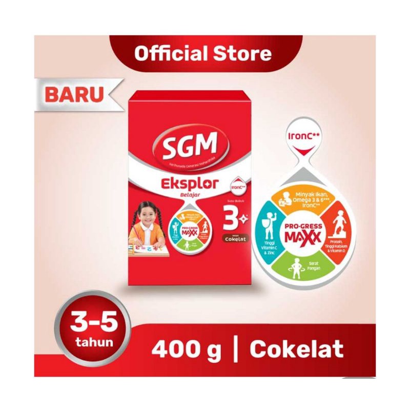 Jual SGM Eksplor 3+ Cokelat 400gr | Shopee Indonesia
