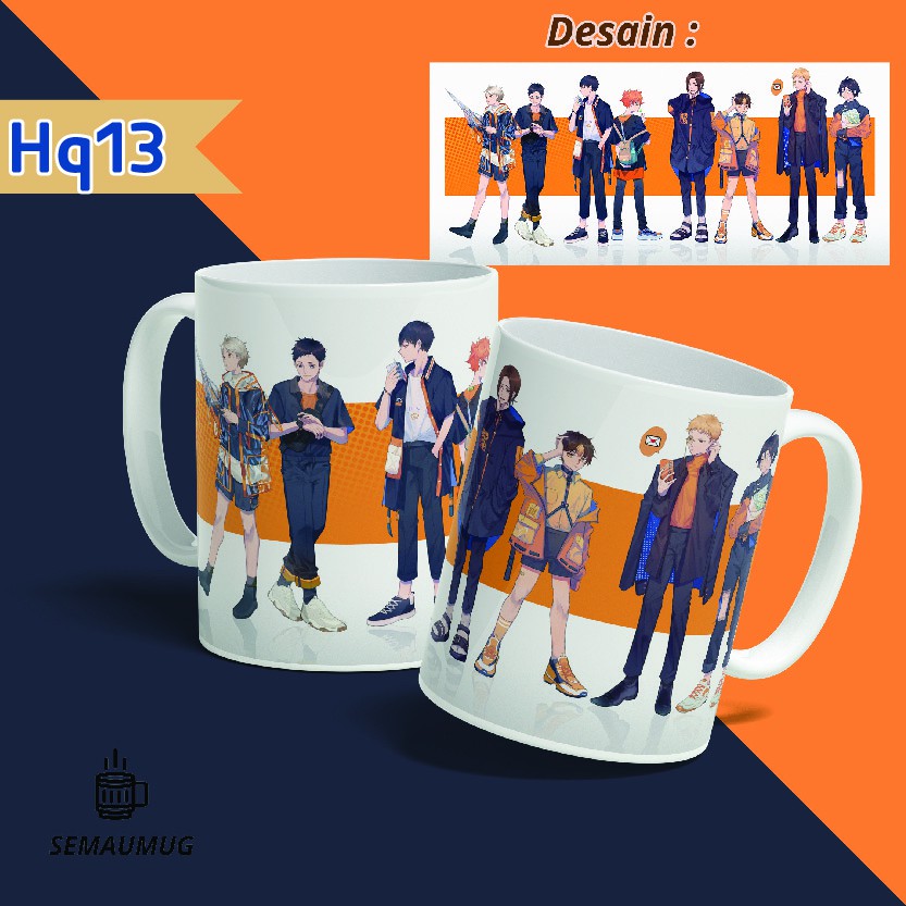 Jual SEMAUMUG GELAS CANGKIR MUG PRINT CUSTOM ANIME HAIKYUU HQ HINATA ...