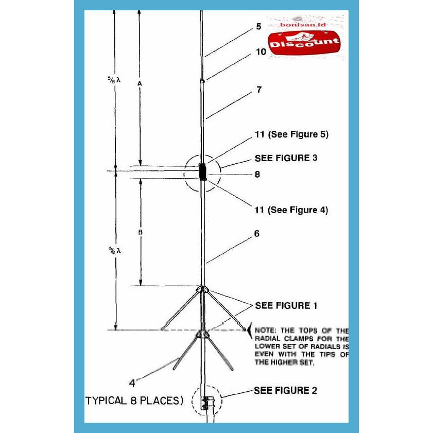 Jual D5Sgt59- Antena V2R Hy-Gain By Telex Plat Lokal G6Rgt7R- | Shopee Indonesia