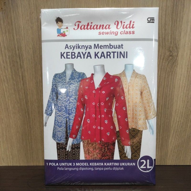 Jual Buku Menjahit Fasion Pola Busana Asyiknya Membuat Kebaya Kartini 1 pola untuk 3 model ...