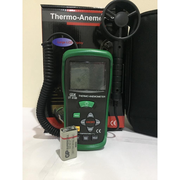 Jual Anemometer, Air Velocity & Flow Meter CEM DT-618B | Shopee Indonesia