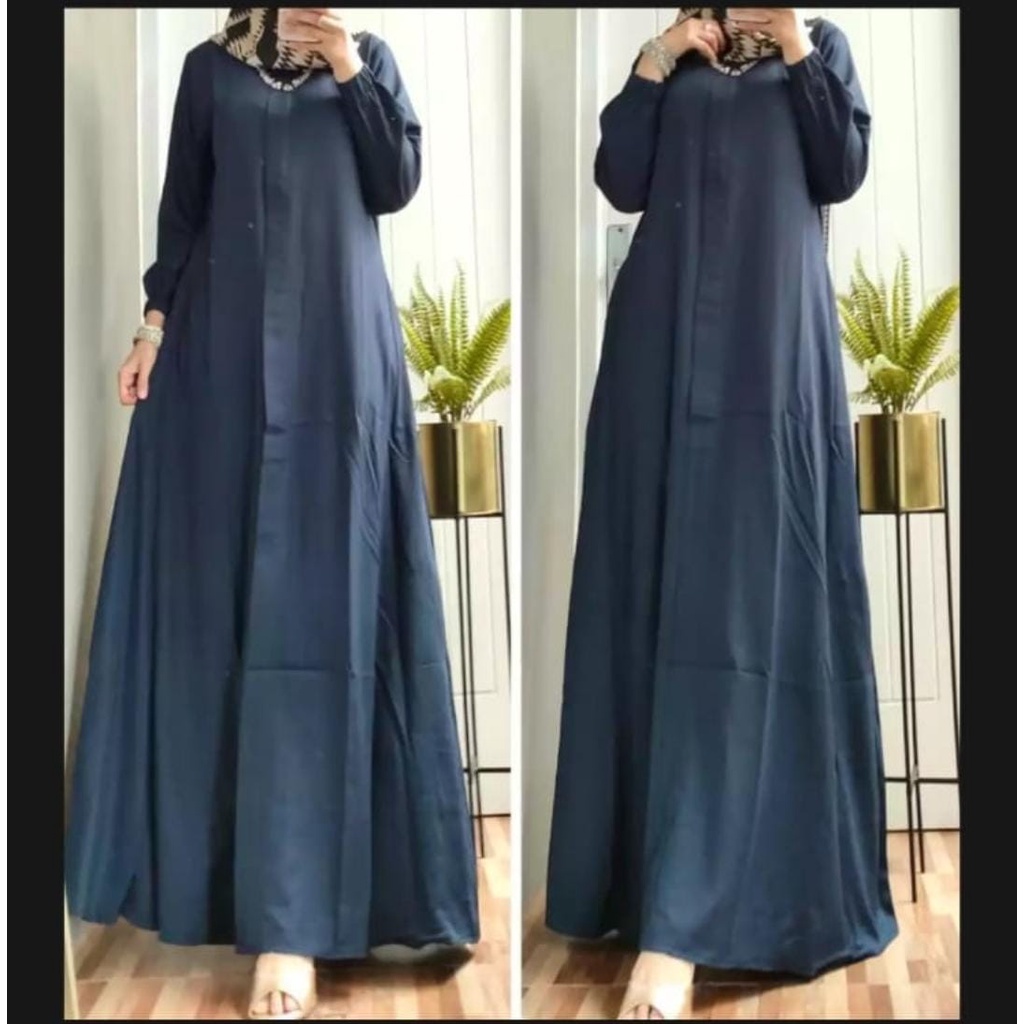 Jual Gamis sakila premium navy blue . SUPER ELEGAN MUSLIM DRESS SAKILA ...