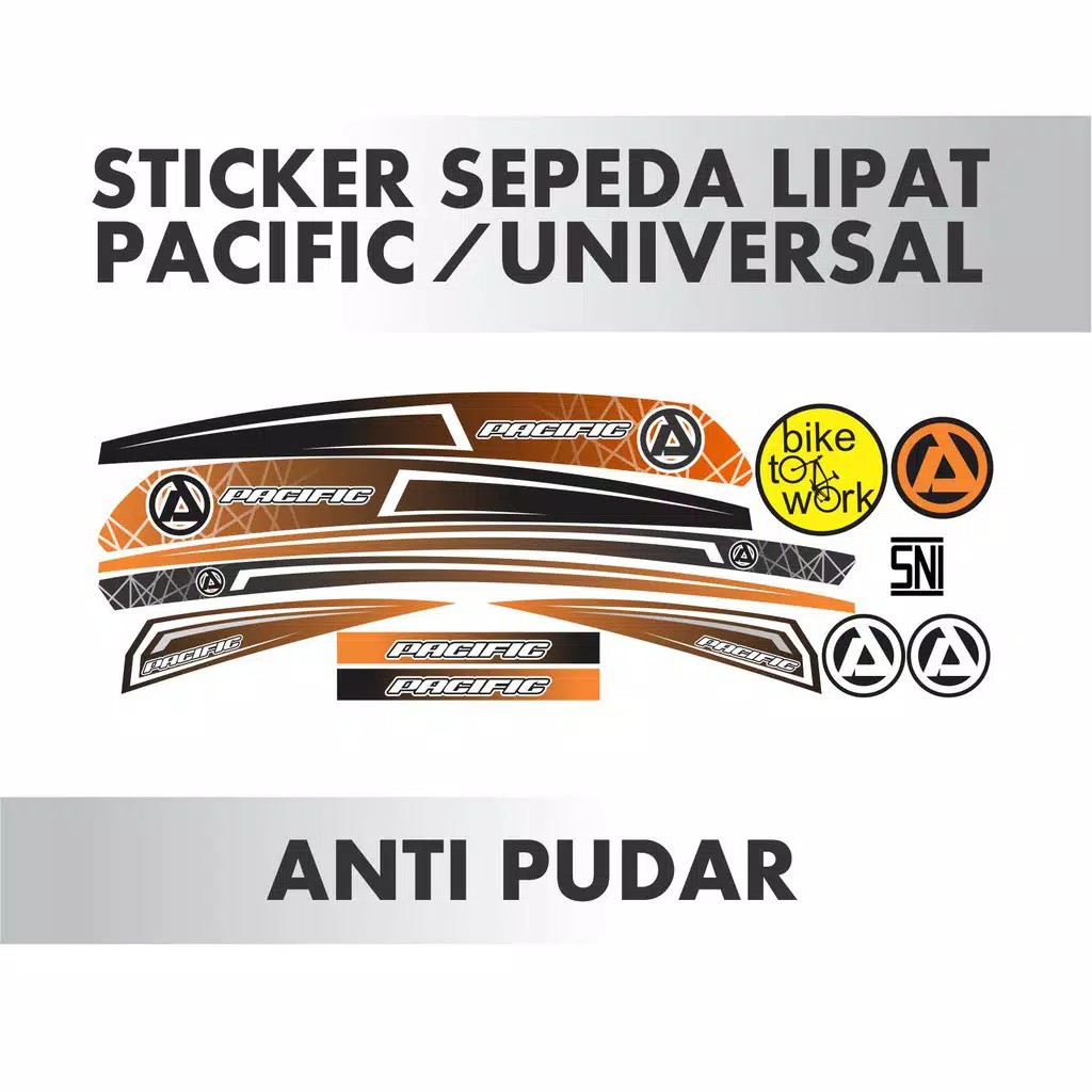 Jual STICKER SET SEPEDA MERK SEPEDA LIPAT / UNIVERSAL 01 | Shopee Indonesia