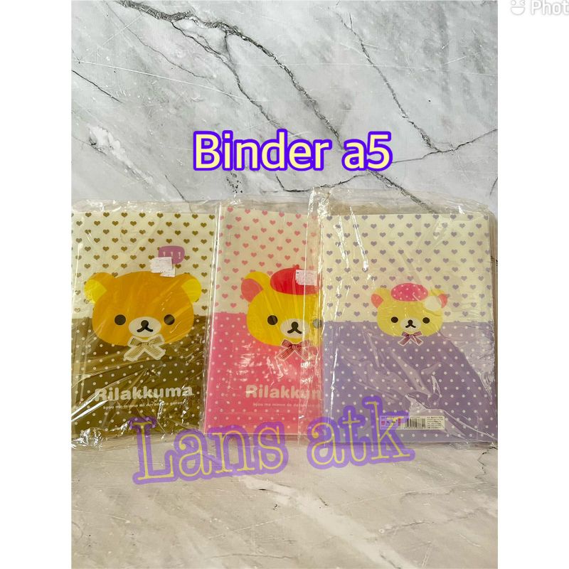 Jual BINDER BESI A5 DAN BINDER BESI B5 KARAKTER /PANDA RILAKUMA ...