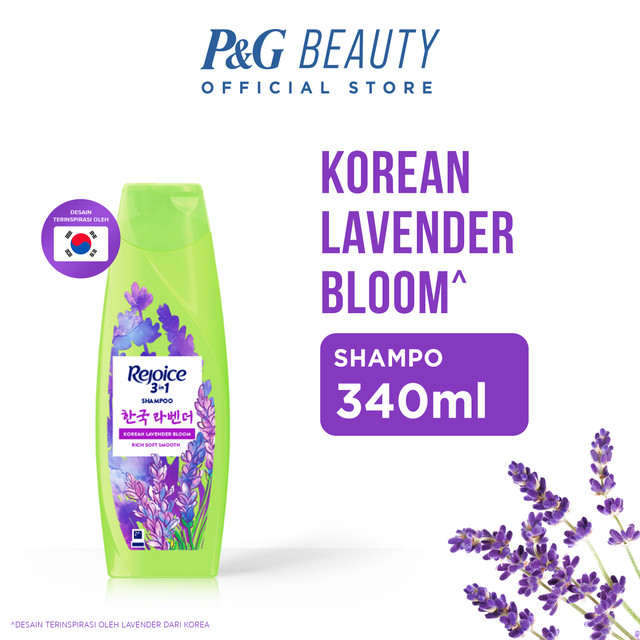 Jual Rejoice Sampo 3in1 Korean Lavender 340ml / Rejoice Shampoo | Shopee Indonesia