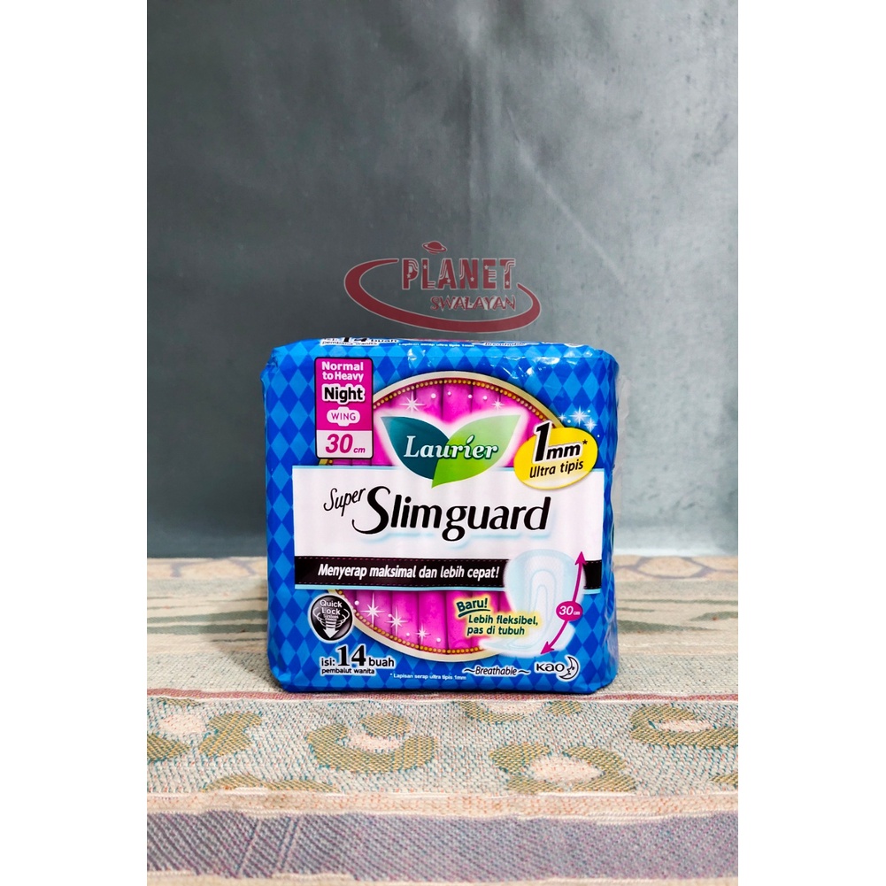 Jual LAURIER SUPER SLIM GUARD NIGHT WING 30 CM | Shopee Indonesia