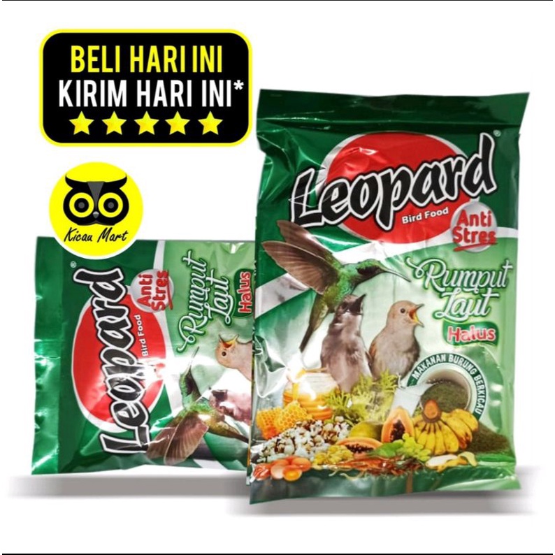 Jual Leopard pur halus hijau rumput laut leopad voer burung | Shopee ...