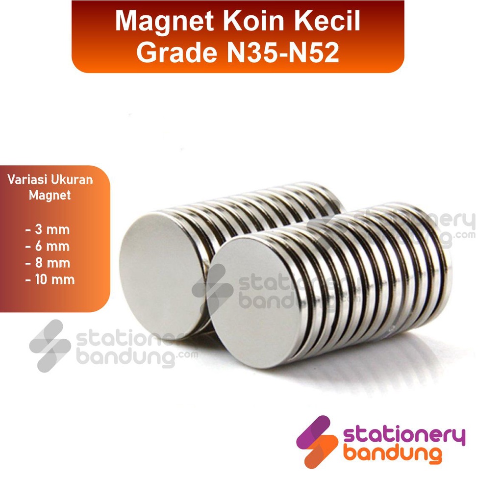 Jual Magnet Magnit Besi Berani Neodymium Ukuran Kecil Strong Kuat Bulat ...