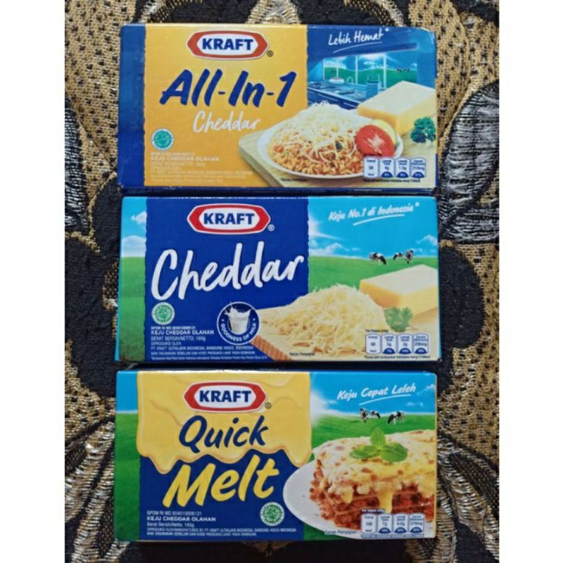 Jual kraft cheddar,all in 1,quick melt 165gr | Shopee Indonesia
