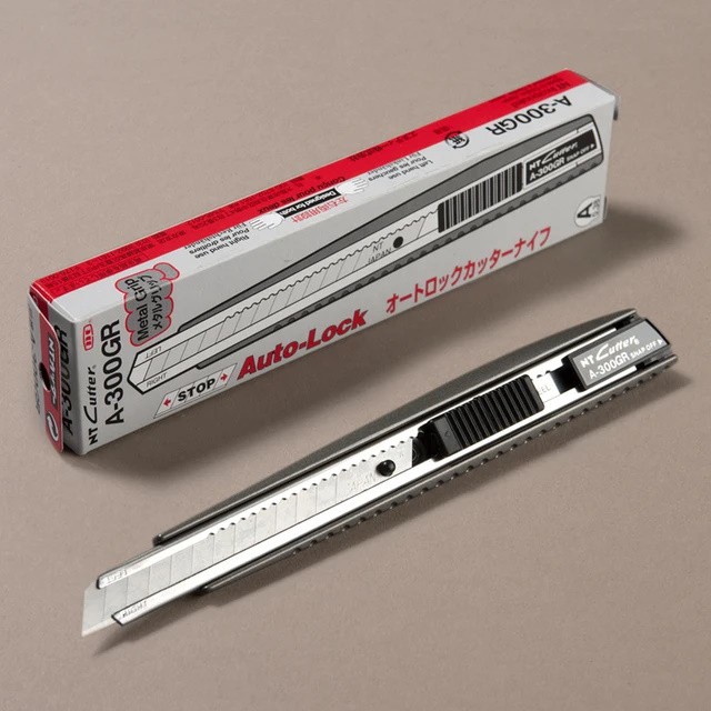 Jual NT Cutter Metal A A-300 GR (Body Logam/Besi) Original Jepang Japan ...